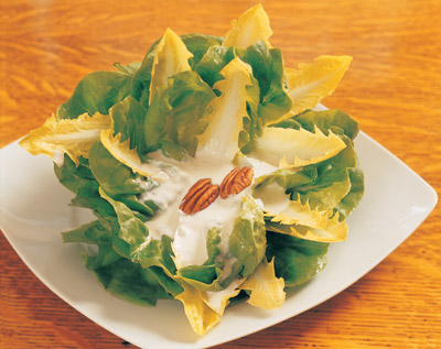 Ensalada de lechugas con crema de queso azul - El Horno de Lucas