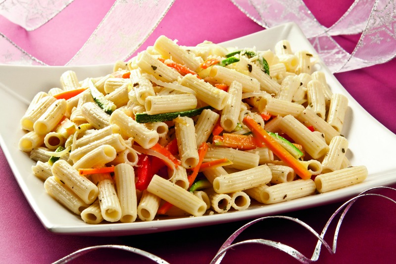 Macarrones a la jardinera